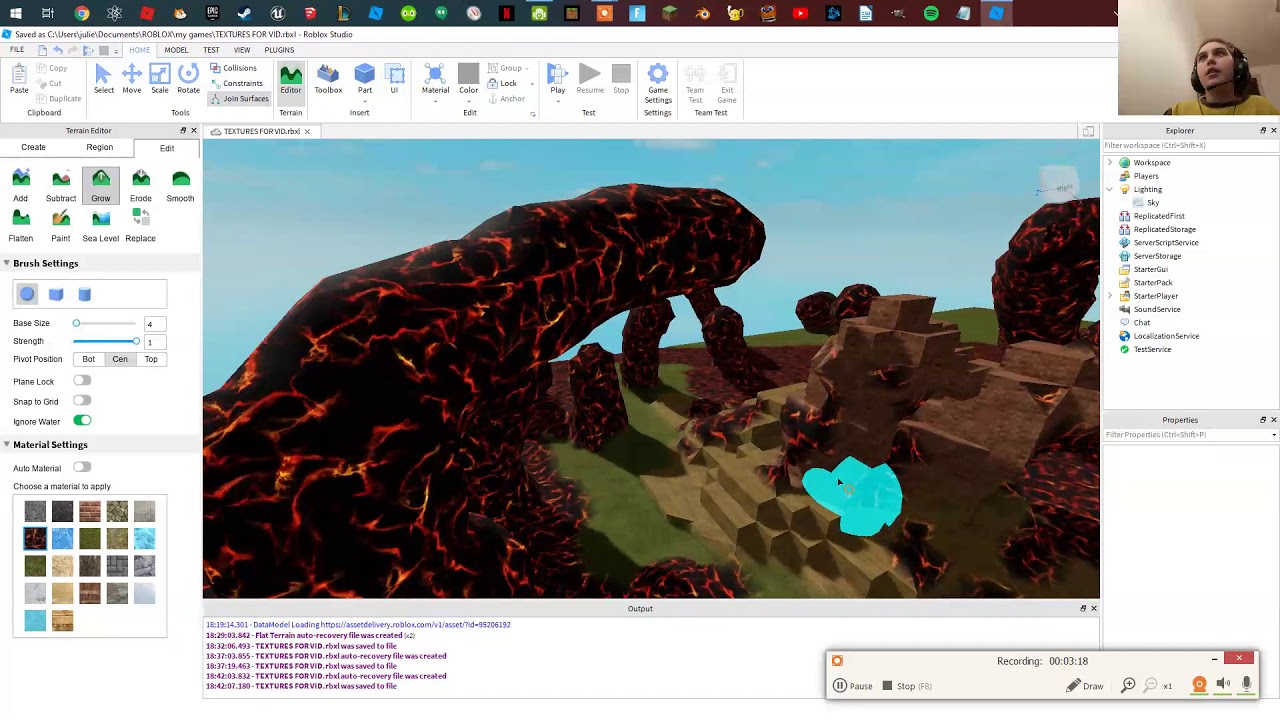 Roblox Studio - Grow Brush Materials - YouTube