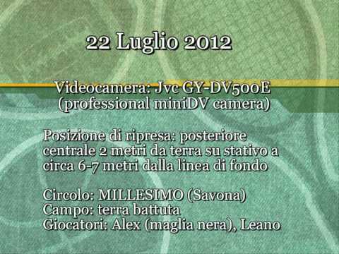 Tennis Alex e Leano a Millesimo, posizioni di ripresa differenti - YouTube