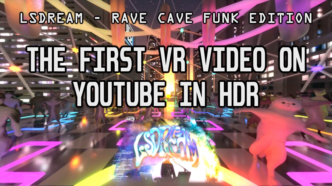 [4K #HDR 360/VR] VR DANCING CAT RAVE - LSDREAM - Rave Cave Funk Edition ...