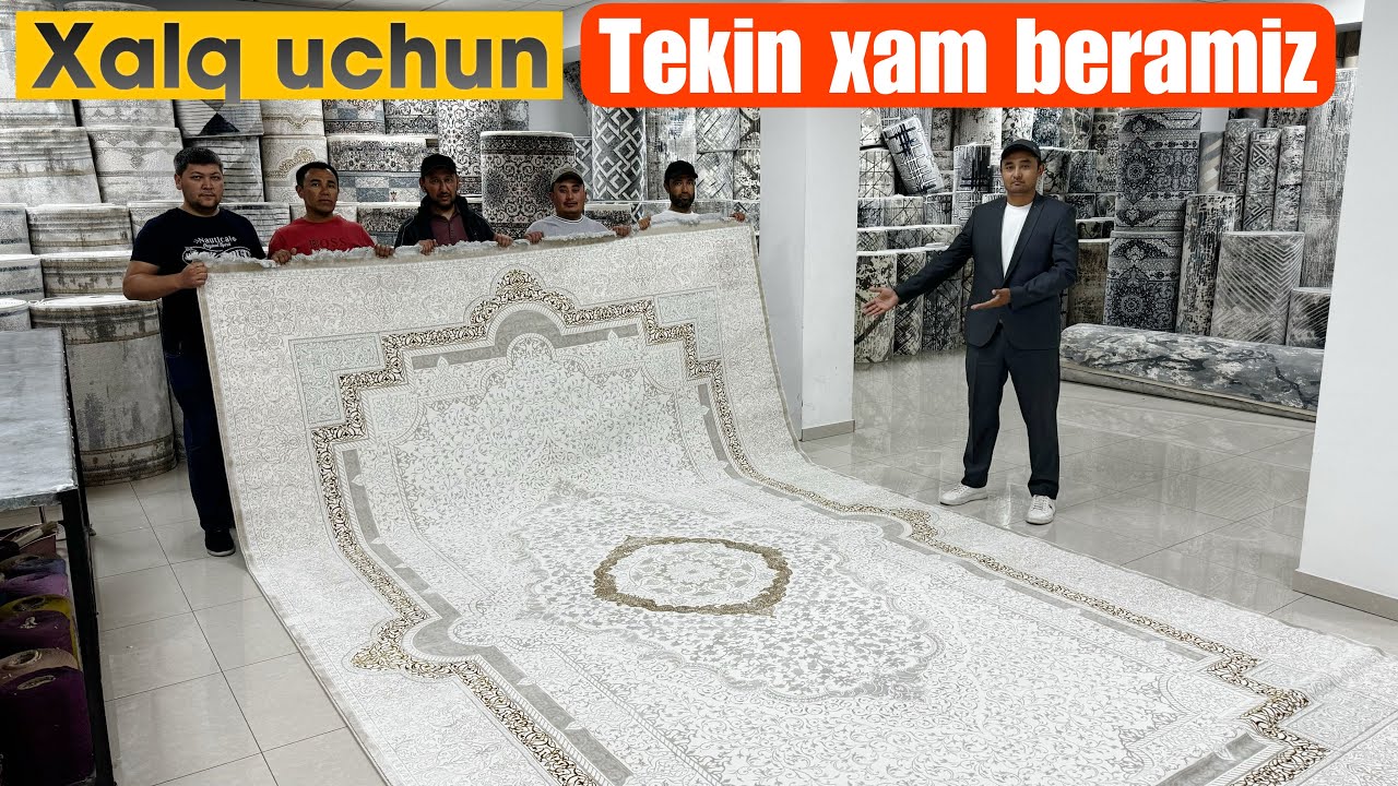 Xalq uchun Gilamlar arzonladi Gilam narxlari 2024 Toshkent - YouTube