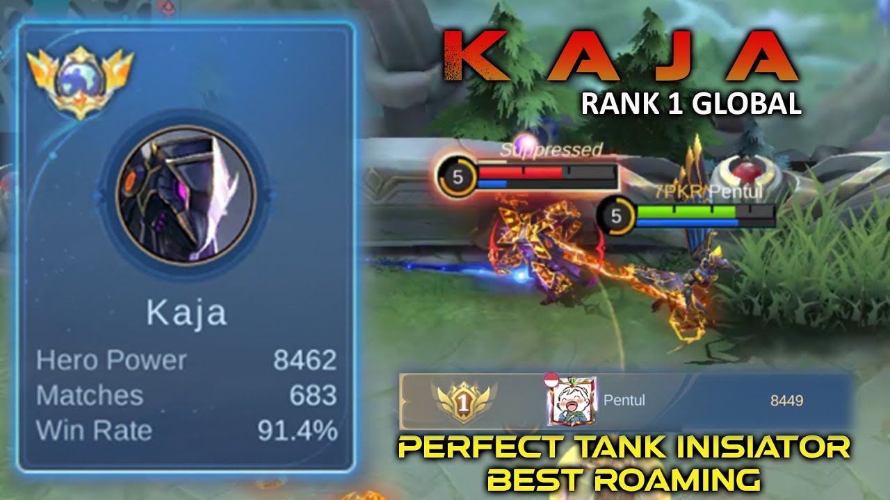 Top Global 1 Kaja | Perfect tank inisiator Best roaming - YouTube