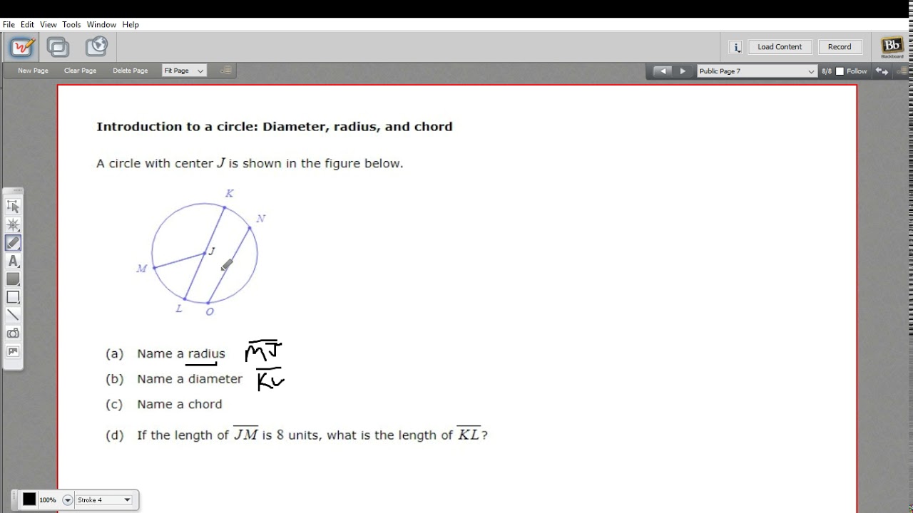 Introduction to a circle - diameter, radius, and chord - YouTube