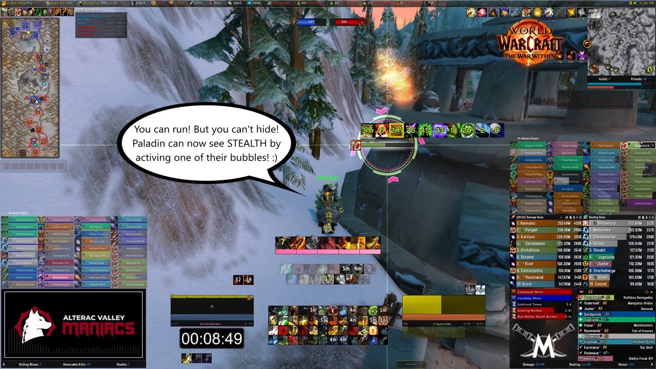 Gotta be careful running from Paladins now! Can now see Stealth when ...