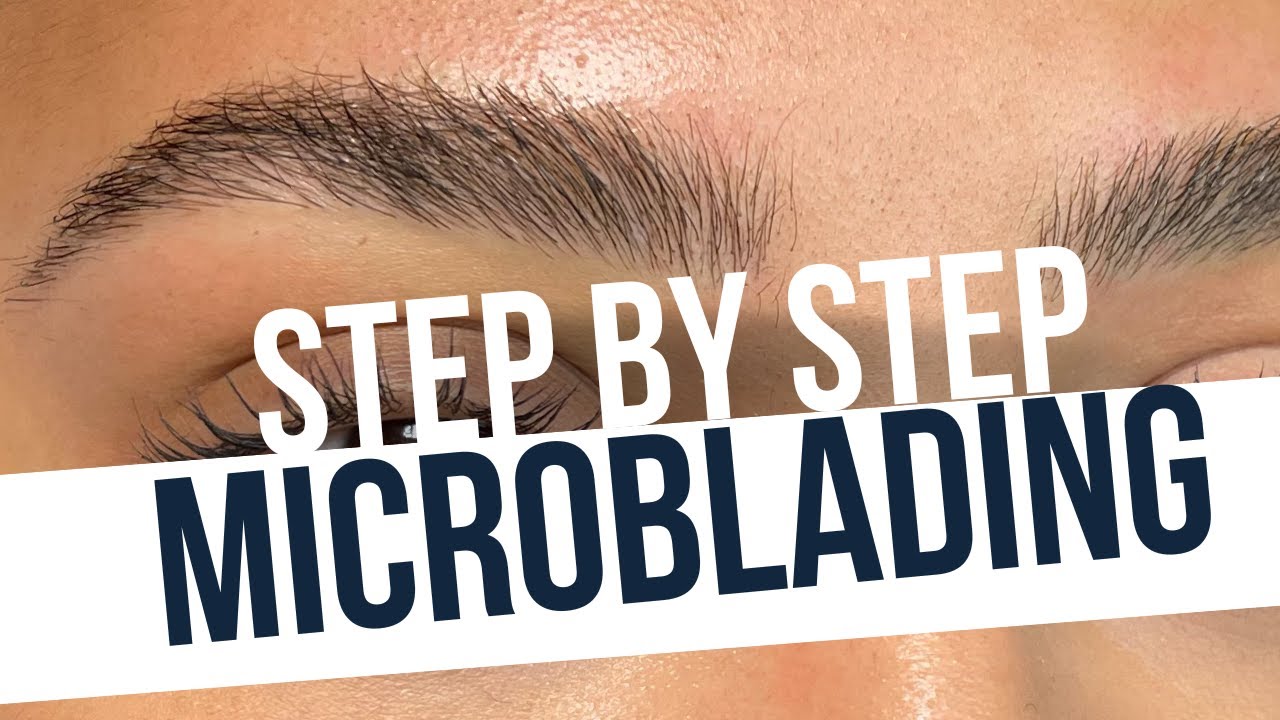 Microblading step by step - full procedure - YouTube