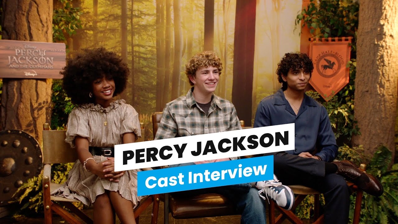 Percy Jackson Cast Interview | Episode 8 Ares Battle, Lin-Manuel ...