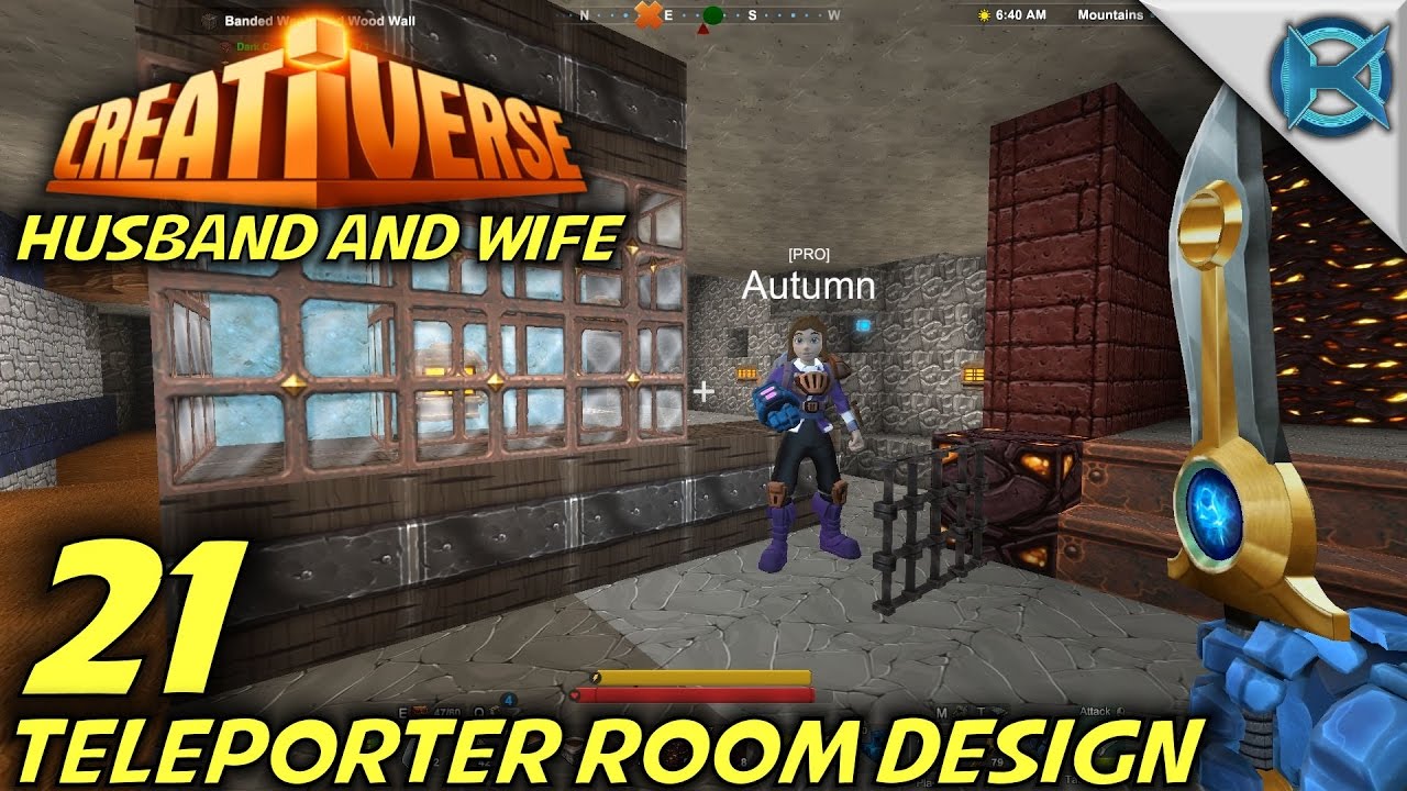 Creativerse -Ep. 21- "Teleporter Room Design" -Let's Play Husband ...