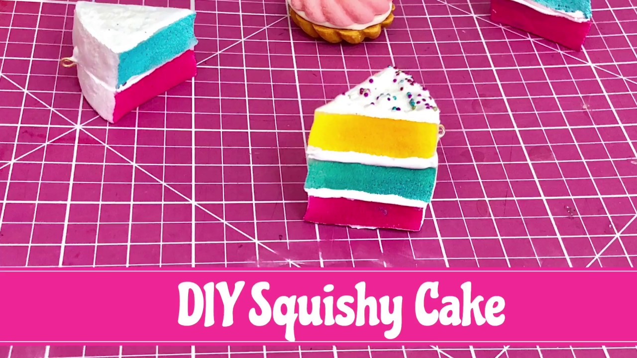 DIY Squishy Cake Keychain Tutorial - YouTube