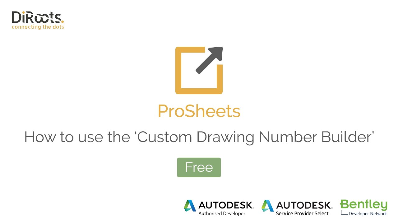 ProSheets - How to use the 'Custom Drawing Number Builder' - YouTube