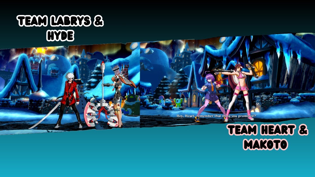 Team Labrys & Hyde vs Team Heart & Makoto Friendlys - YouTube