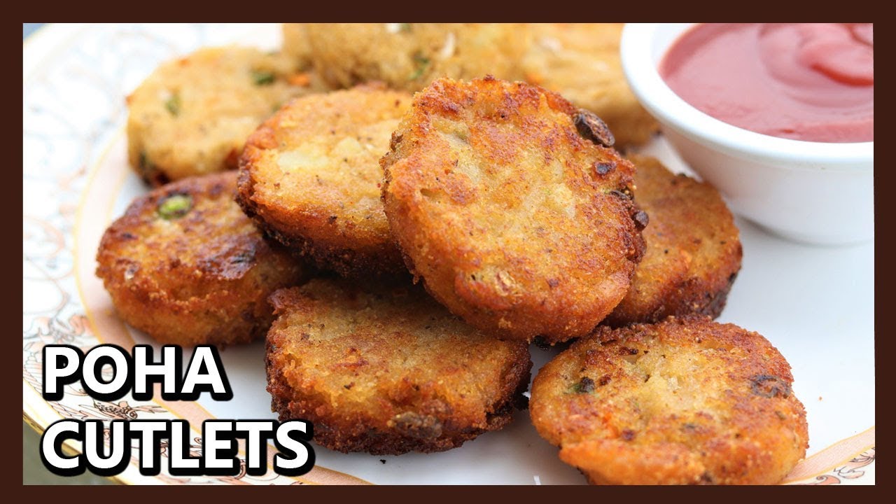 Veg Poha Suji Cutlet | Quick and Healthy Snack Recipe | Non Fried ...