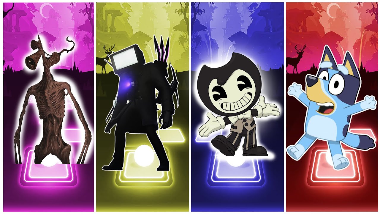Siren Head 🆚 TV MAN TITAN 🆚 Bendy 🆚 Bluey - YouTube