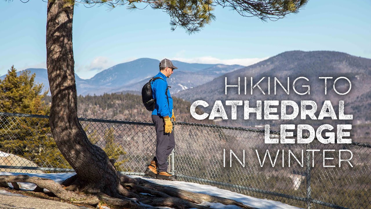 Hiking to Cathedral Ledge in Winter - YouTube