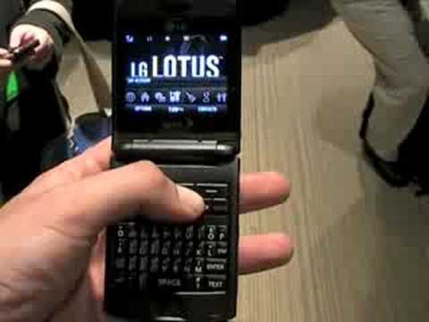 LG Lotus (Sprint) - Hands-on @ CTIA FAll '08 - YouTube