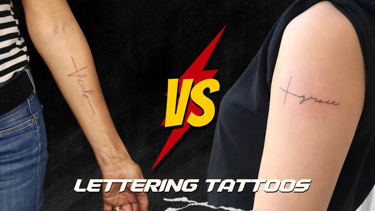 88+ Lettering Back Tattoos You Need To See! - YouTube