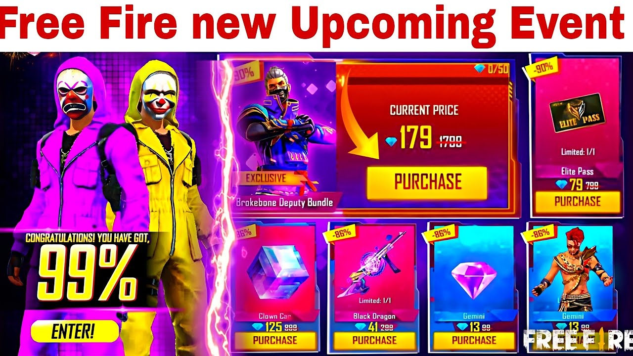 Free Fire upcoming events updates | next Gold Royal india (garena Free ...
