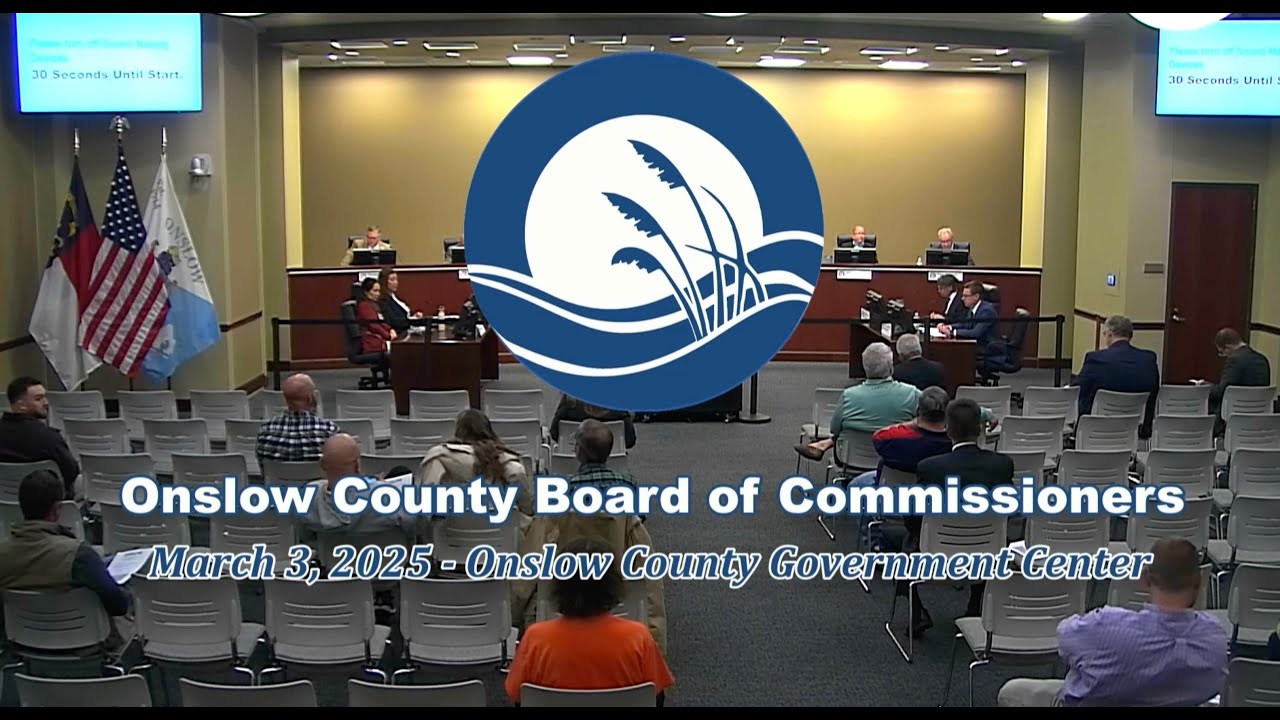 Onslow County Board of Commissioners' Meeting - YouTube