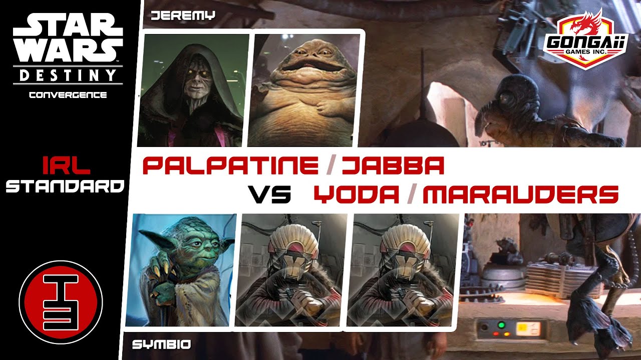 Palpatine/Jabba vs Yoda/Marauders - IRL Star Wars Destiny Game - YouTube