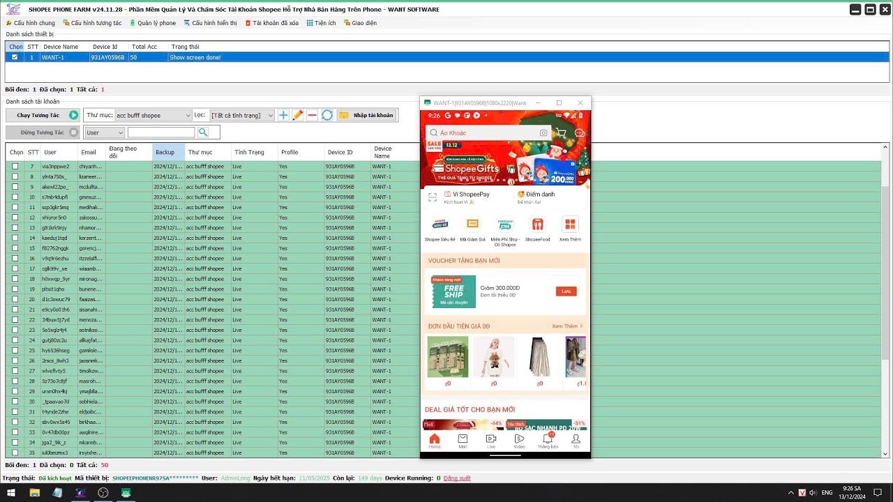 Phần Mềm Auto Shopee Phone Farm | Hỗ Trợ Nhà Bán Hàng Shopee - YouTube