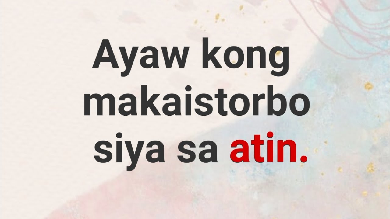 "Atin at sa Atin" || Daily English-Tagalog Sentences - YouTube