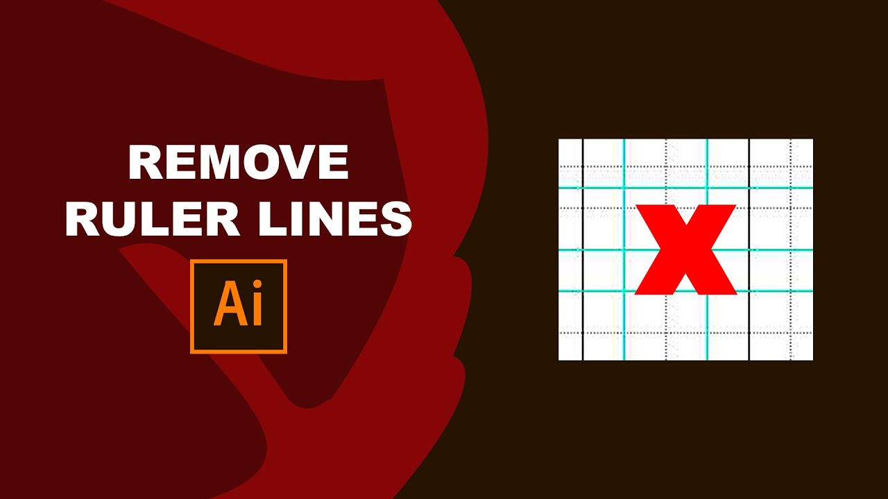 how to remove ruler lines in illustrator - YouTube