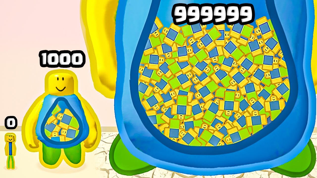 Eating to FATTEST NOOB in Roblox! - YouTube