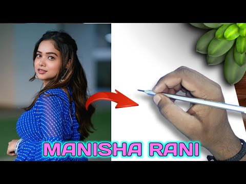 How To Draw Manisha Rani Outline Drawing, Outline Drawing of Manisha ...