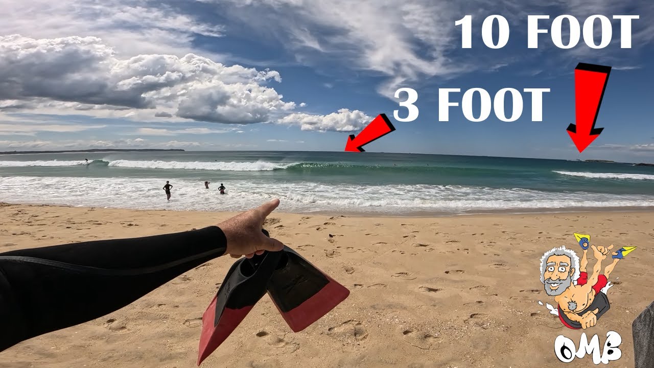 SURF IS THREE FOOT NEAR SHORE AND EIGHT FOOT FURTHER OUT - YouTube