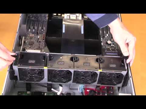 Lenovo ThinkSystem ST650 V2 installing a fan and fan cage - YouTube