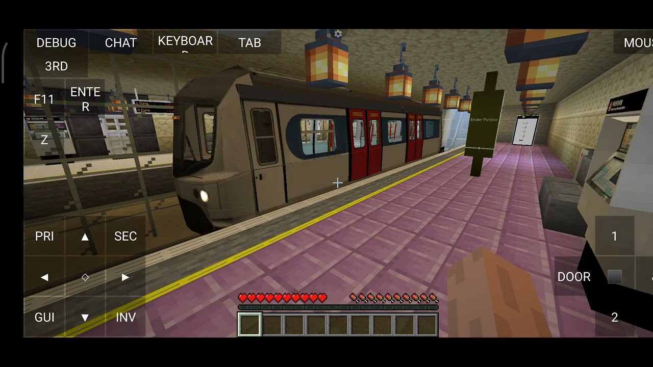 Minecraft MTR mod version 3.2.0 pojavluncher - YouTube