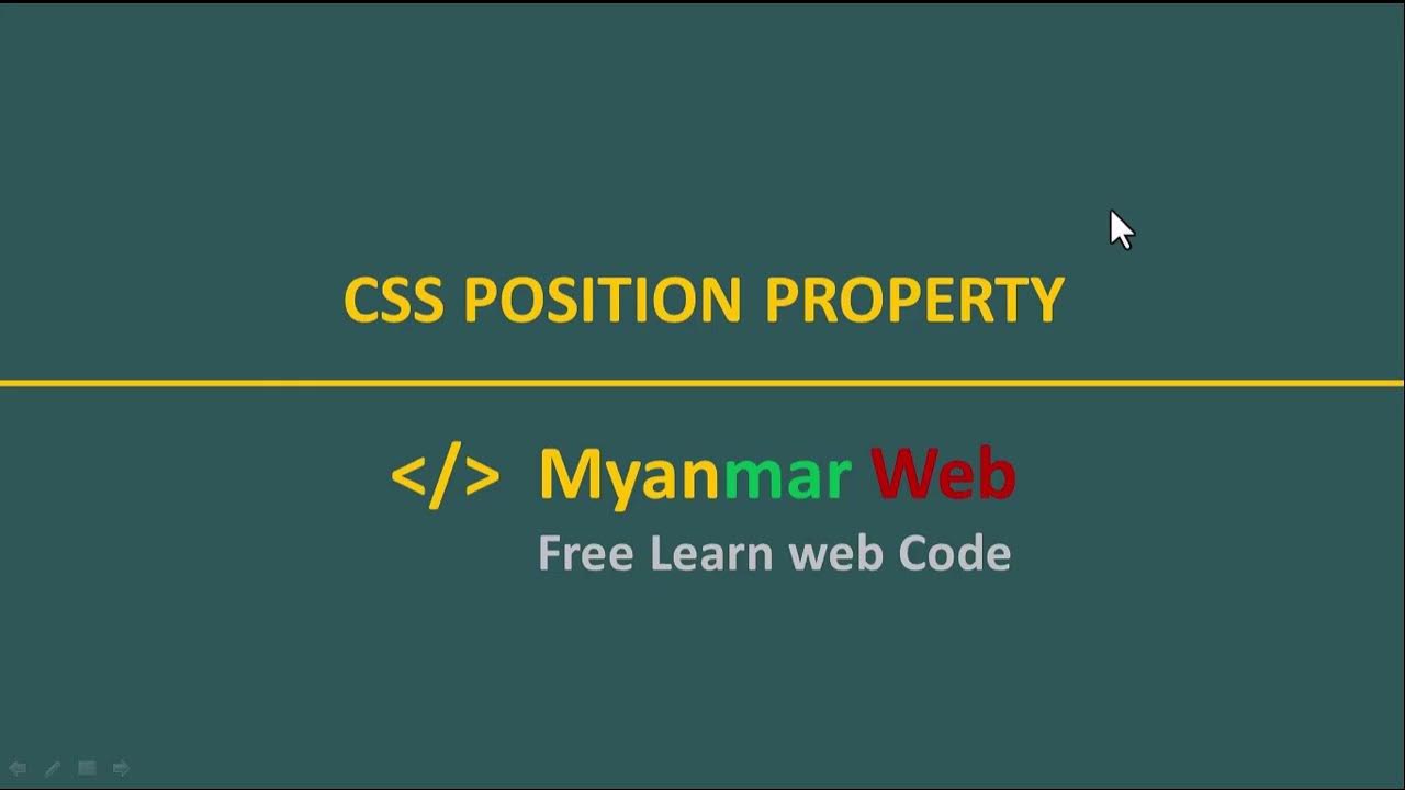 CSS Position Property - YouTube