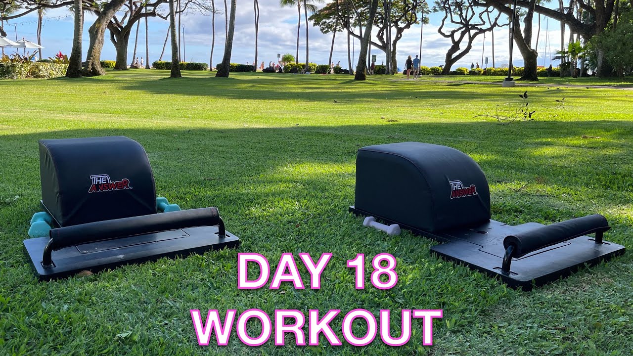 THE ANSWER MOVEMENT- DAY 18 WAIKIKI BEACH TOTAL BODY WORKOUT - YouTube
