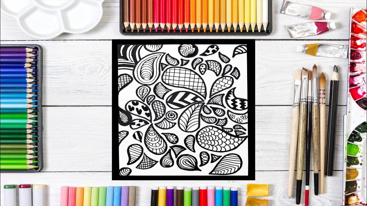 Zentangle Paisley patterns || Doodle Patterns | Zentangle Patterns ...