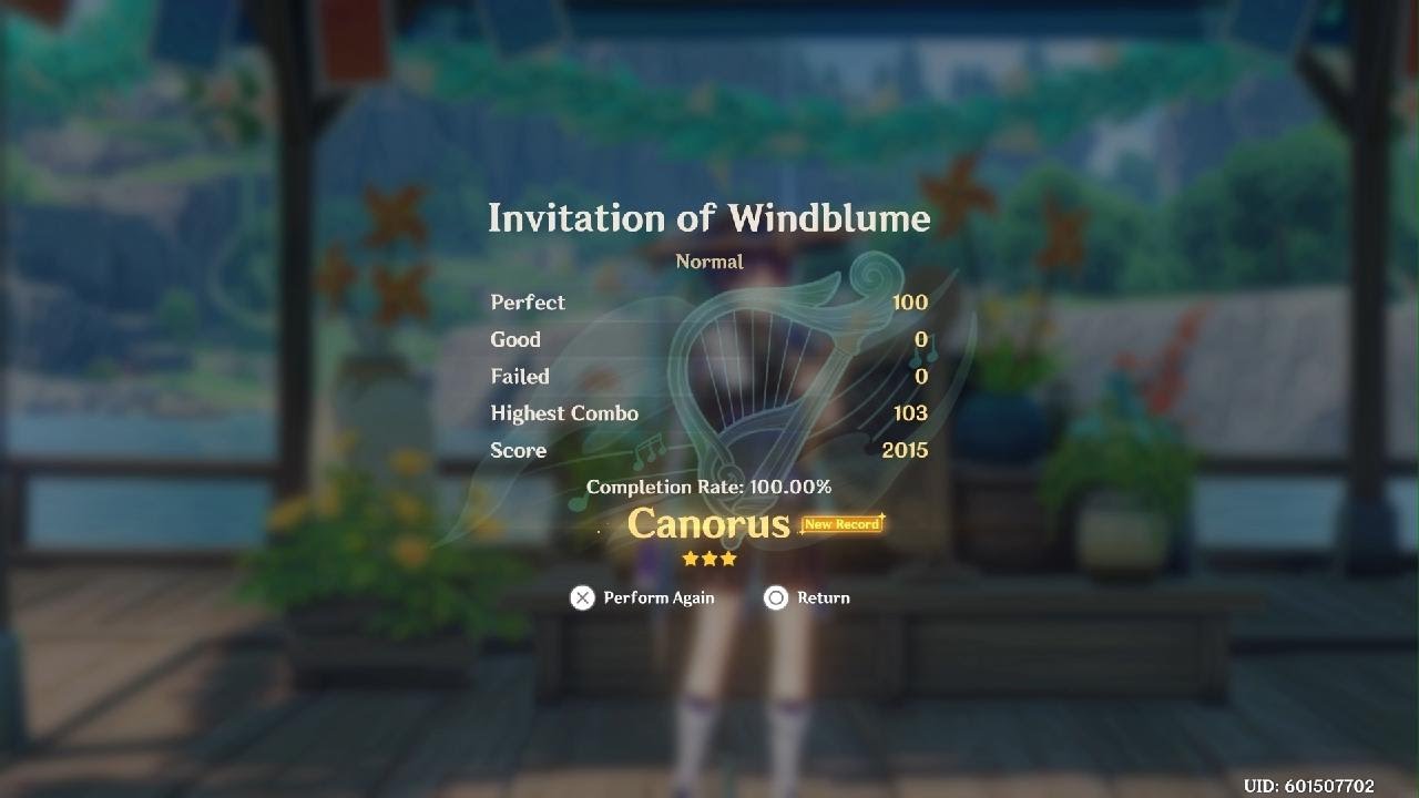 Invitation of Windblume - Normal Mode - Canorus [PS5] | Genshin Impact ...