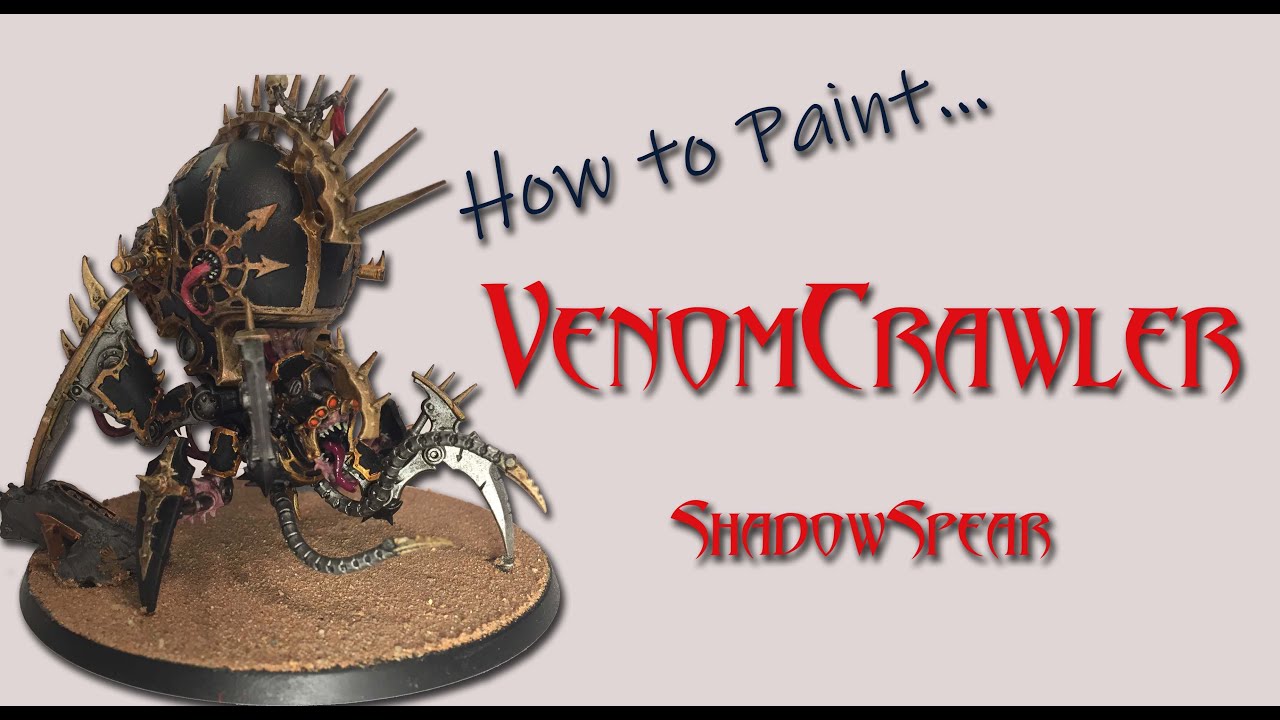 How To Paint Black Legion Venom Crawler - YouTube
