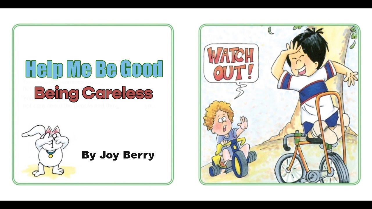 Being Carless-Joy Berry Help Me Be Good Read Along Book For 5-7 year ...
