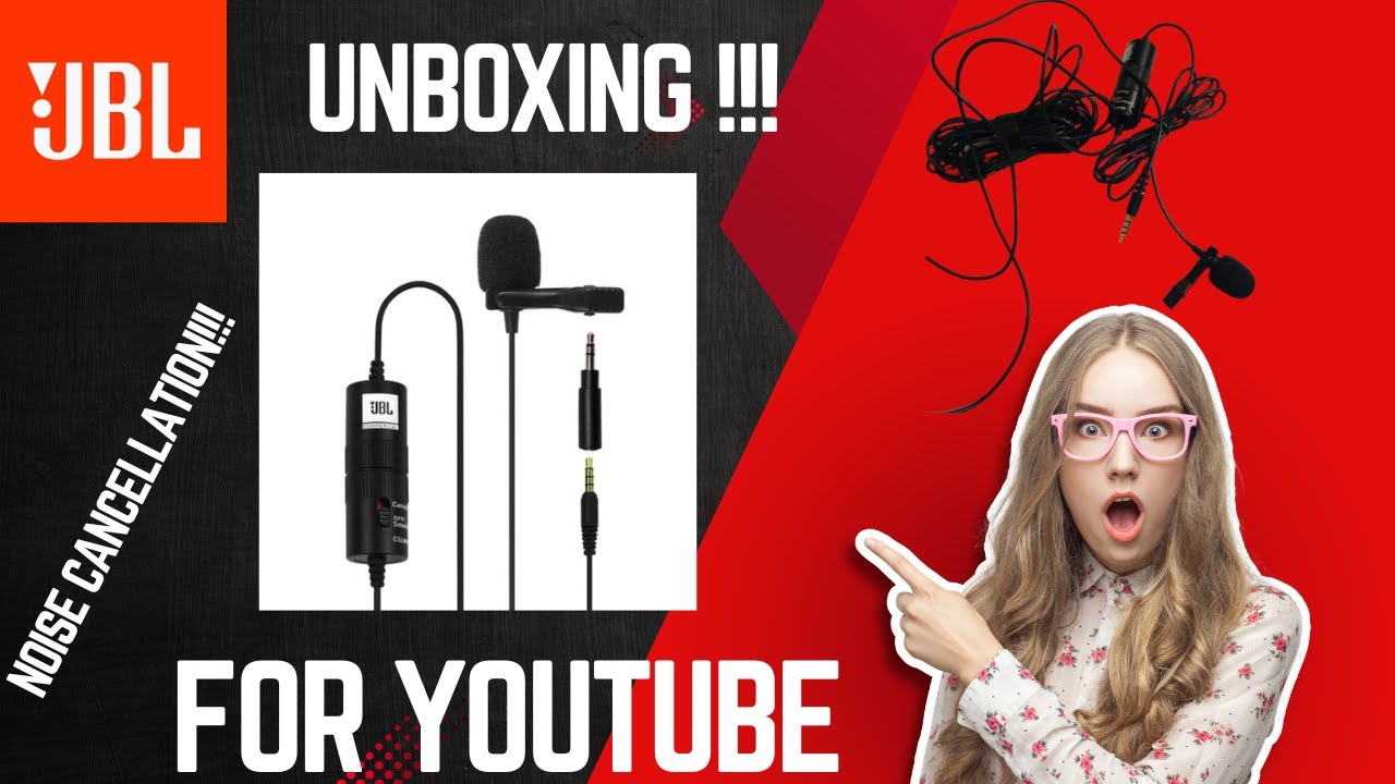 JBL MIC !!! JBL MICROPHONE unboxing!!! JBL mic review, noise ...
