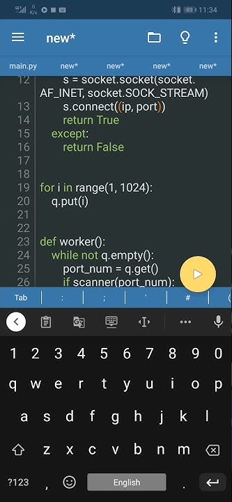 Open Port Scanner using Python for Hacking - YouTube