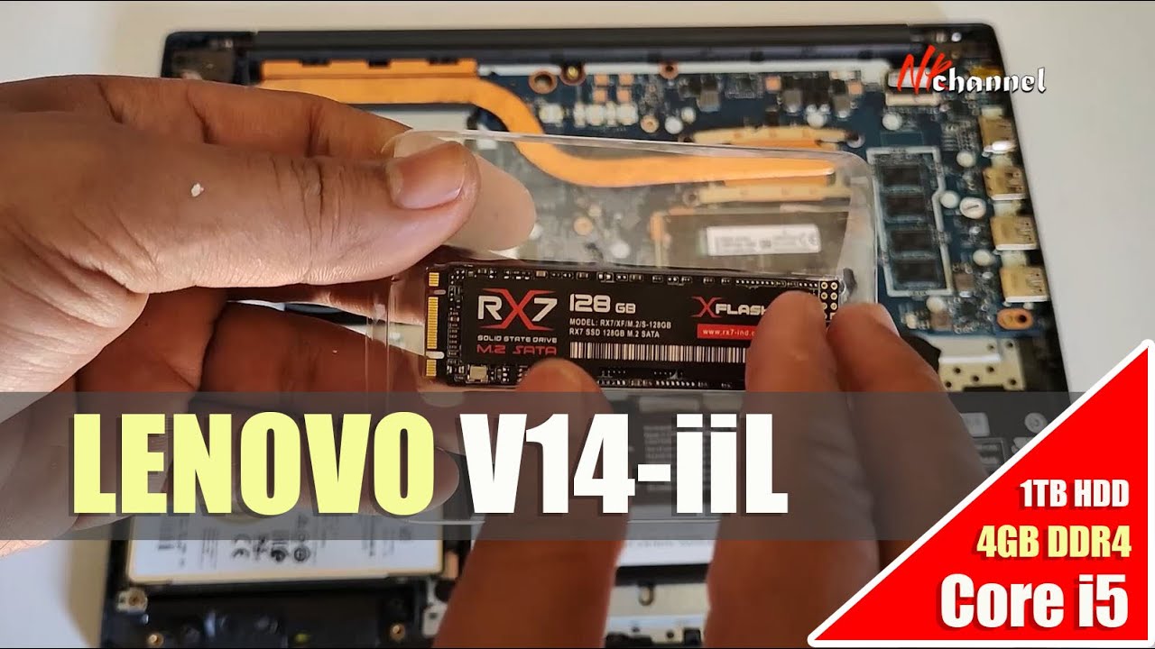 Upgrade RAM dan SSD Laptop Lenovo V14-IIL - YouTube