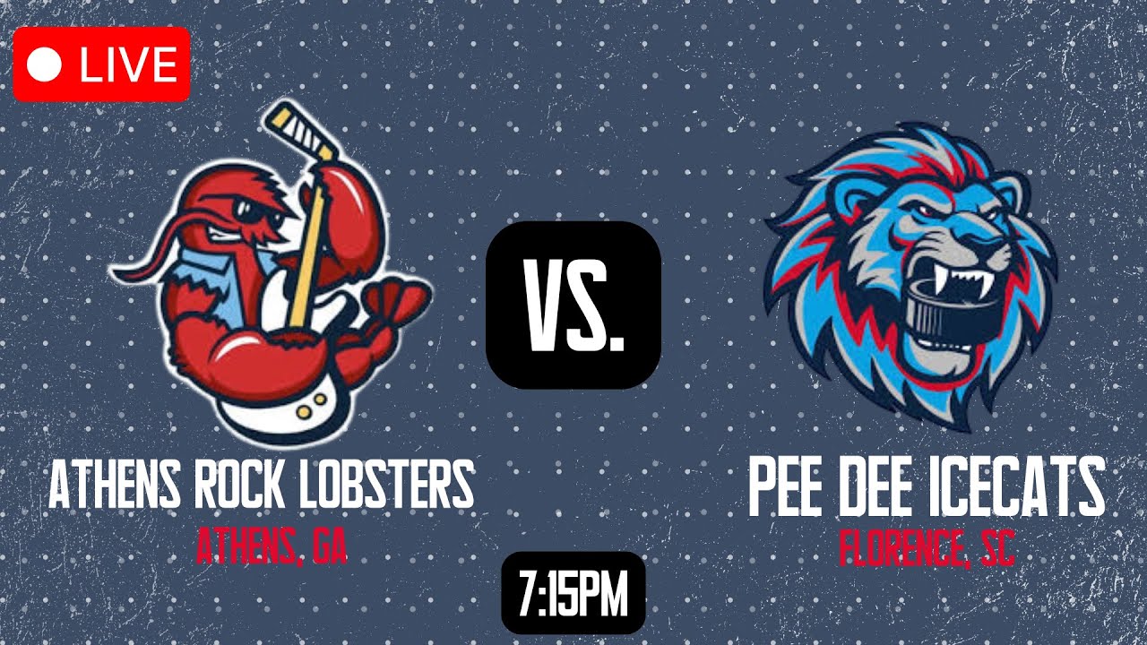 Athens Rock Lobsters @ Pee Dee IceCats October 24th, 2025 - YouTube