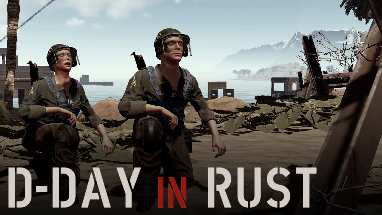 D-DAY IN RUST | War Reporting from the Frontlines (Rust WW2 Event ...