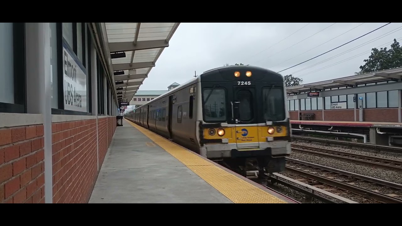 Elmont NY up-close - LIRR express train, September 17, 2025 - YouTube