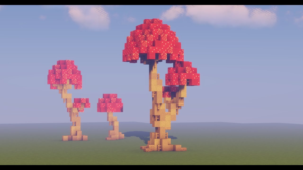 COGUMELO GIGANTE / GIANT MUSHROOM / MINECRAFT BUILDING TIPS - YouTube