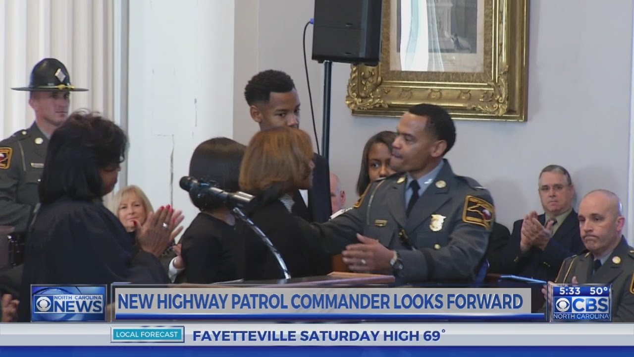 New North Carolina State Highway Patrol commander sworn in Friday - YouTube