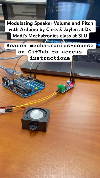Modulating Speaker Volume and Pitch with Arduino - YouTube