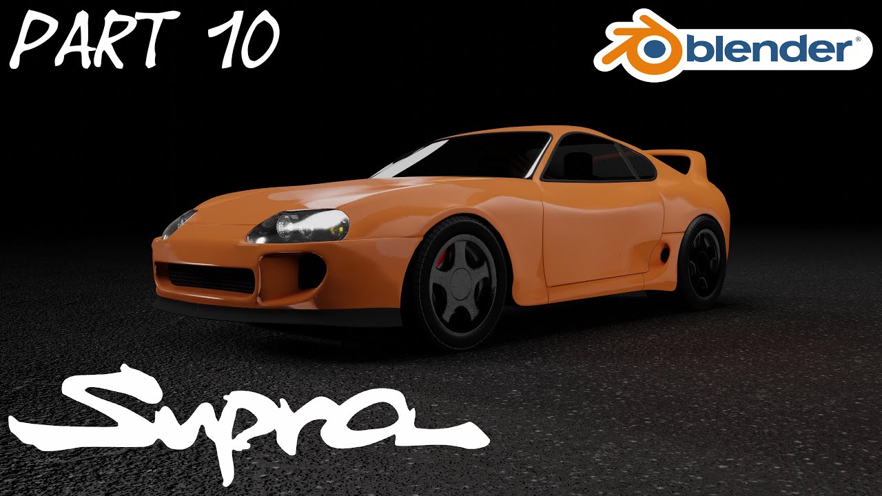 Modeling a Toyota Supra Mk4 (A80) on Blender Part 10 - YouTube