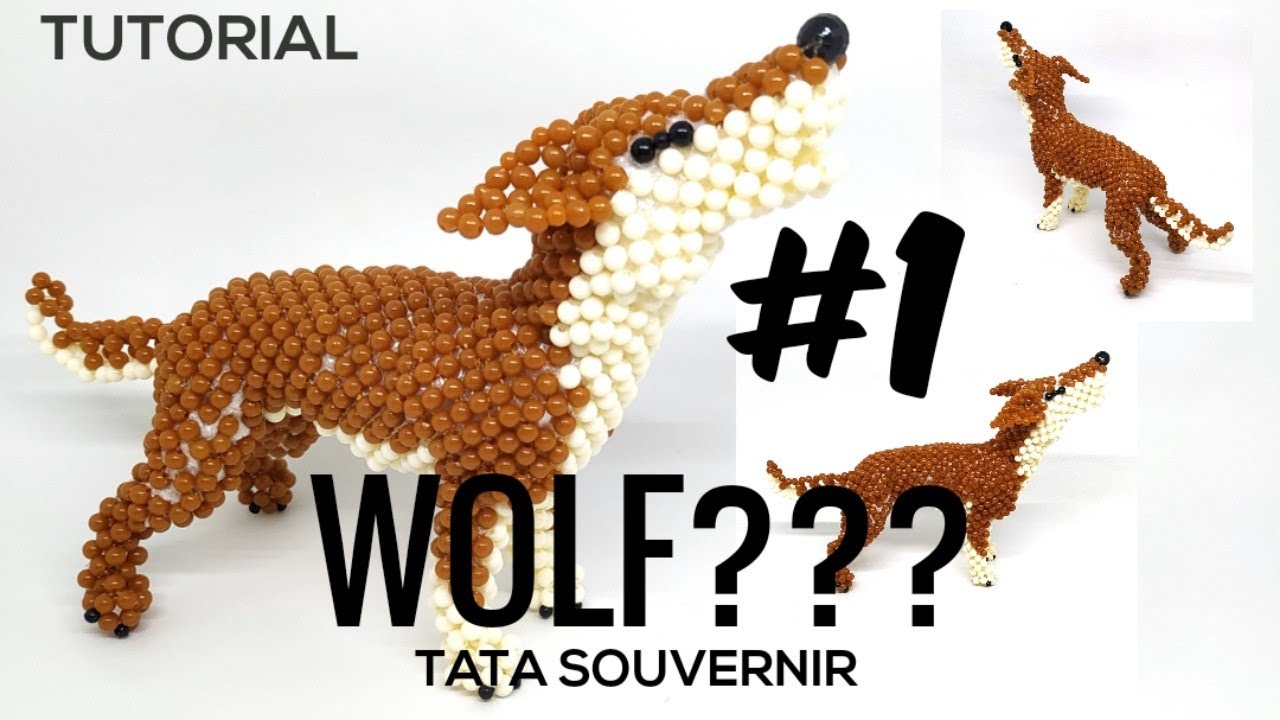 (Master Member)Tutorial How to Bead Wolf Part 1/Kerajinan Manik Manik ...