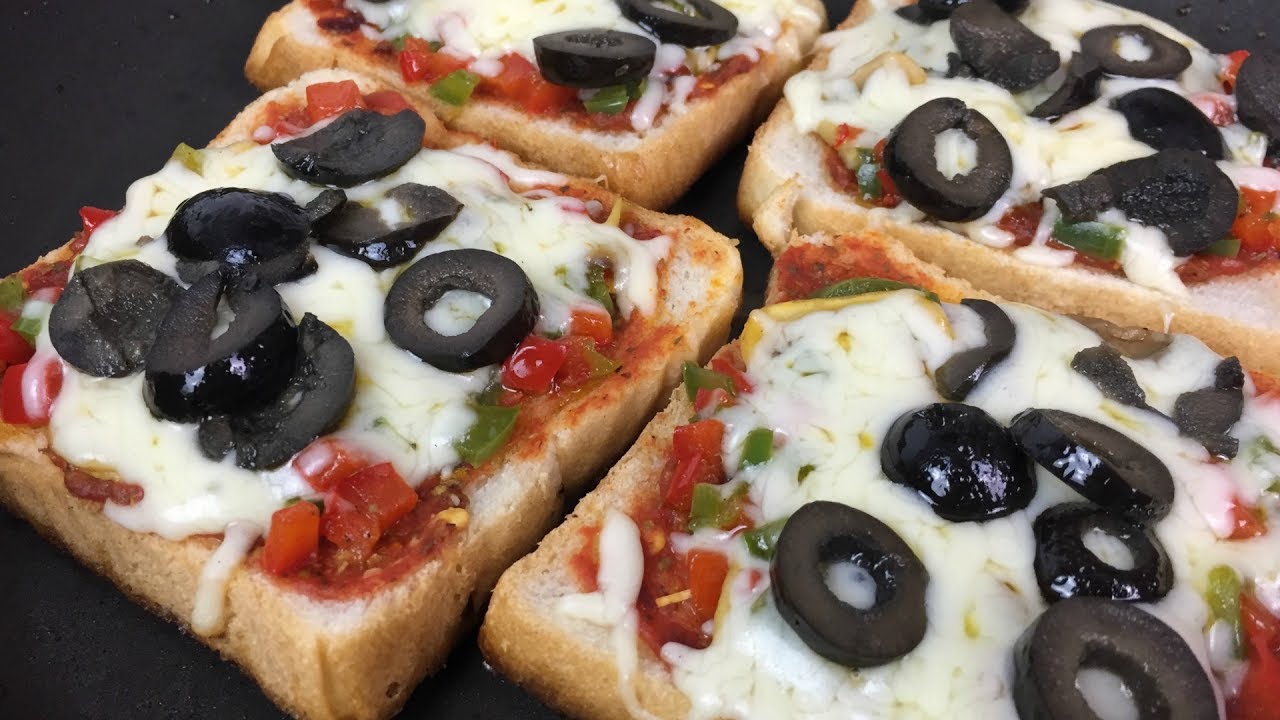 Bread Pizza Recipe | 15 minutes Bread Pizza recipe | Yummy Food World🍴 ...