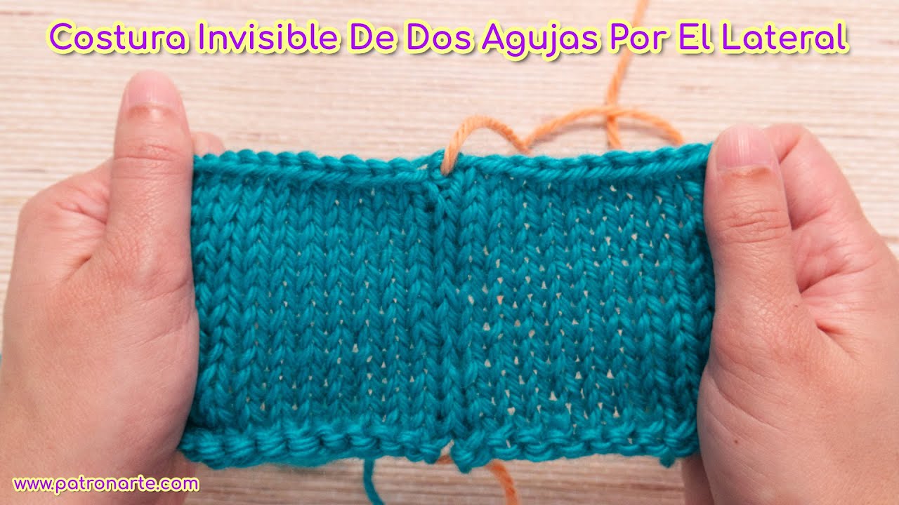 Costura Invisible De Dos Agujas Para Los Laterales Del Tejido - YouTube