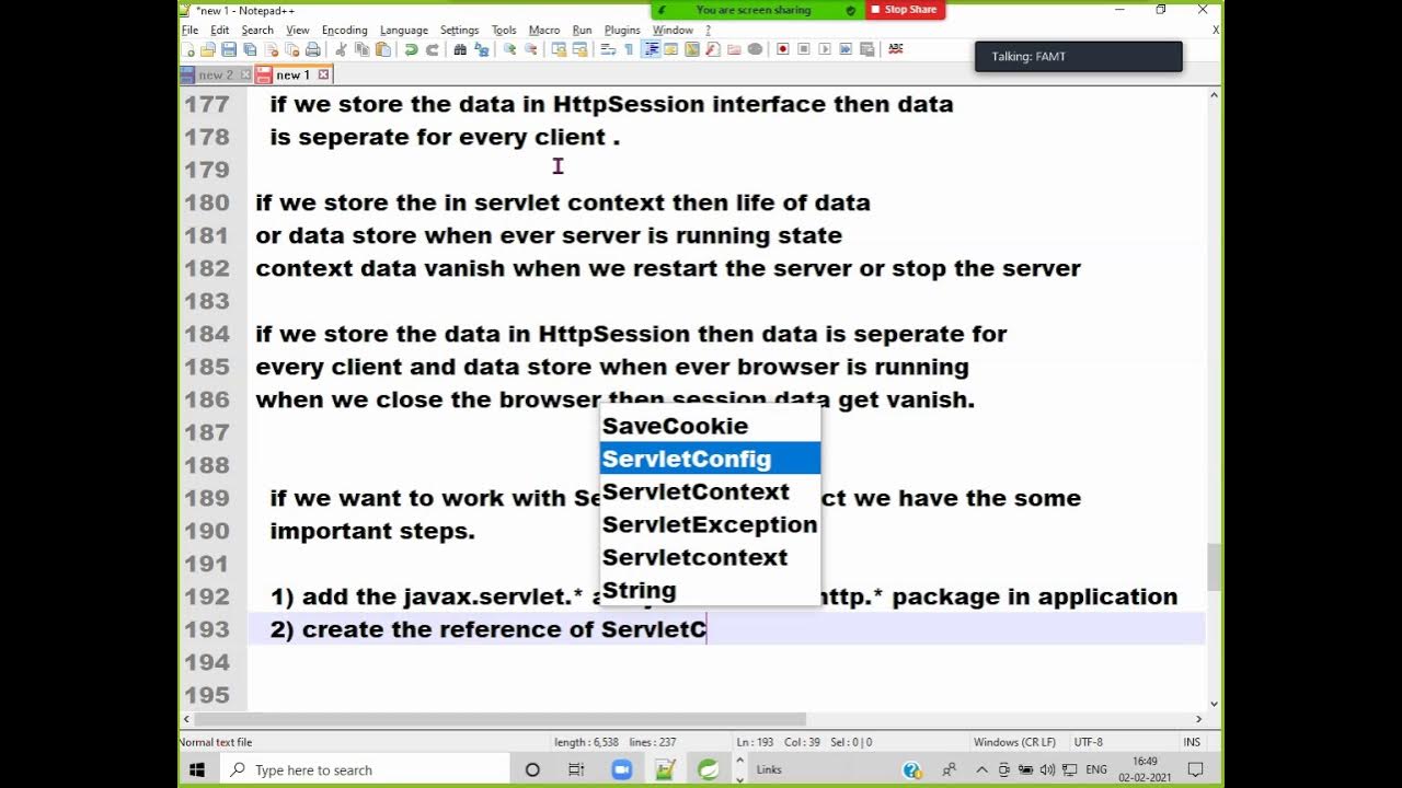 ServletContext and ServletConfig Introduction - YouTube