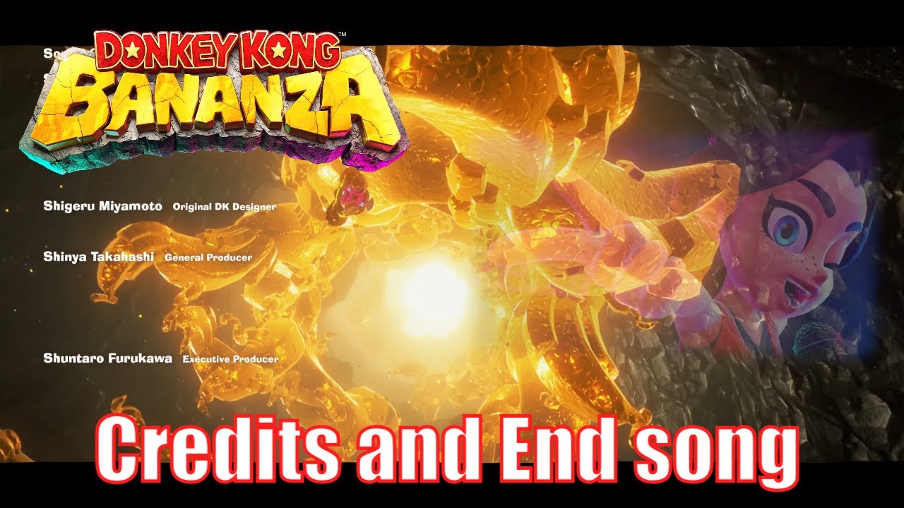 Donkey Kong Bananza Credits and Ending song | 4K | - YouTube